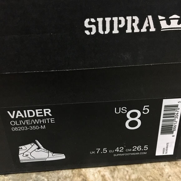 Supra | Shoes | Nwb Supra Vaider Sneaker Shoe Olive Hi Top Boot | Poshmark